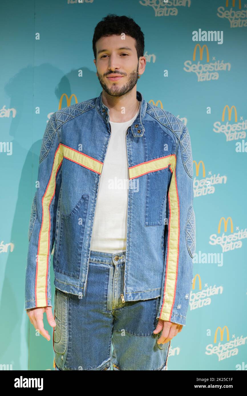 Madrid, Spain. 22nd Sep, 2022. Colombian singer Sebastian Yatra attends ...