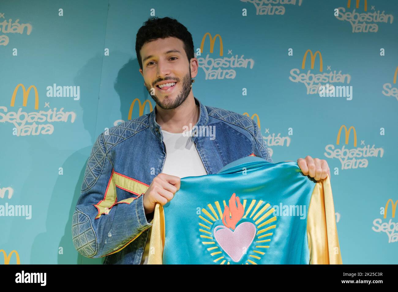 Madrid, Spain. 22nd Sep, 2022. Colombian singer Sebastian Yatra attends ...