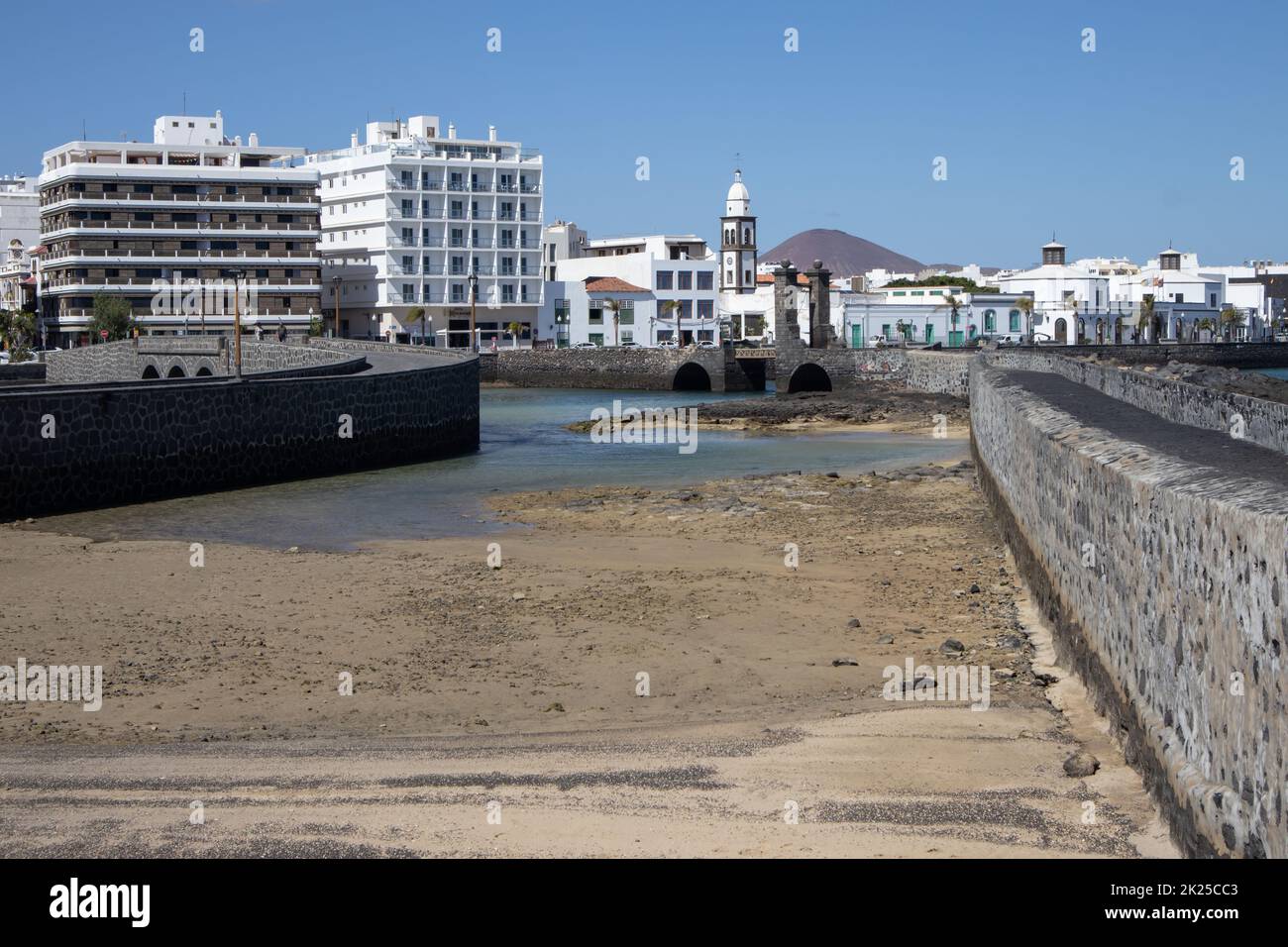 Architecture, arrecife, atlantic, beach, blue, bridge, building, Canary ...