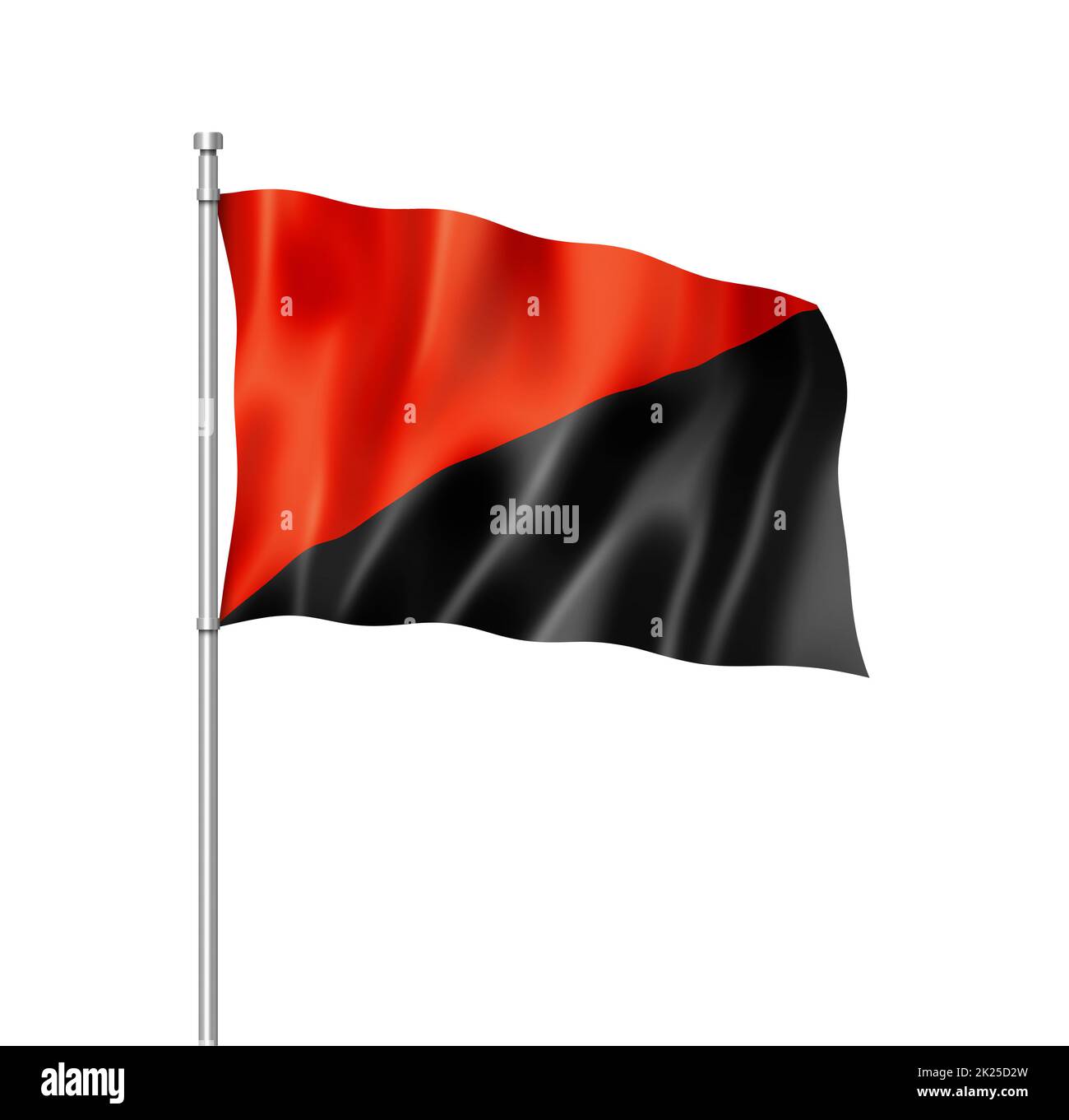 Anarchy flag isolated on white Stock Photo - Alamy