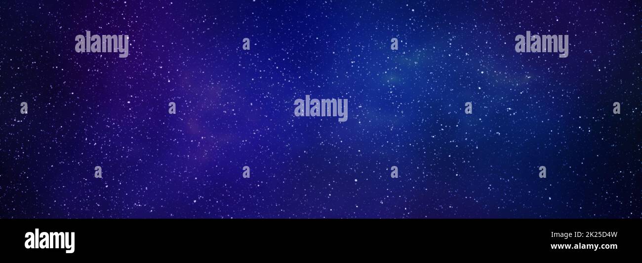 Night blue starry sky horizontal background banner Stock Photo - Alamy