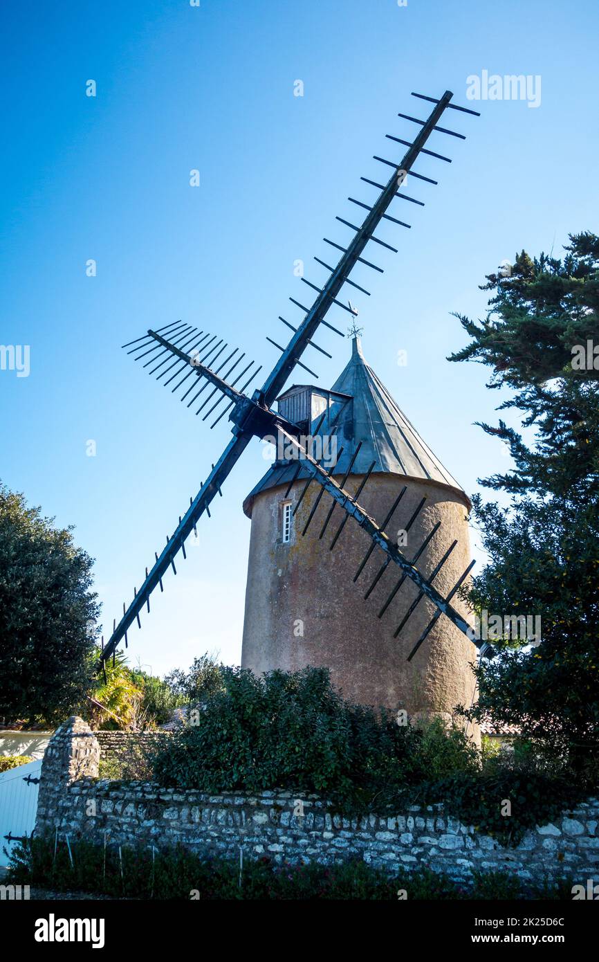 Traditional french stone windmill hi-res stock photography and images ...