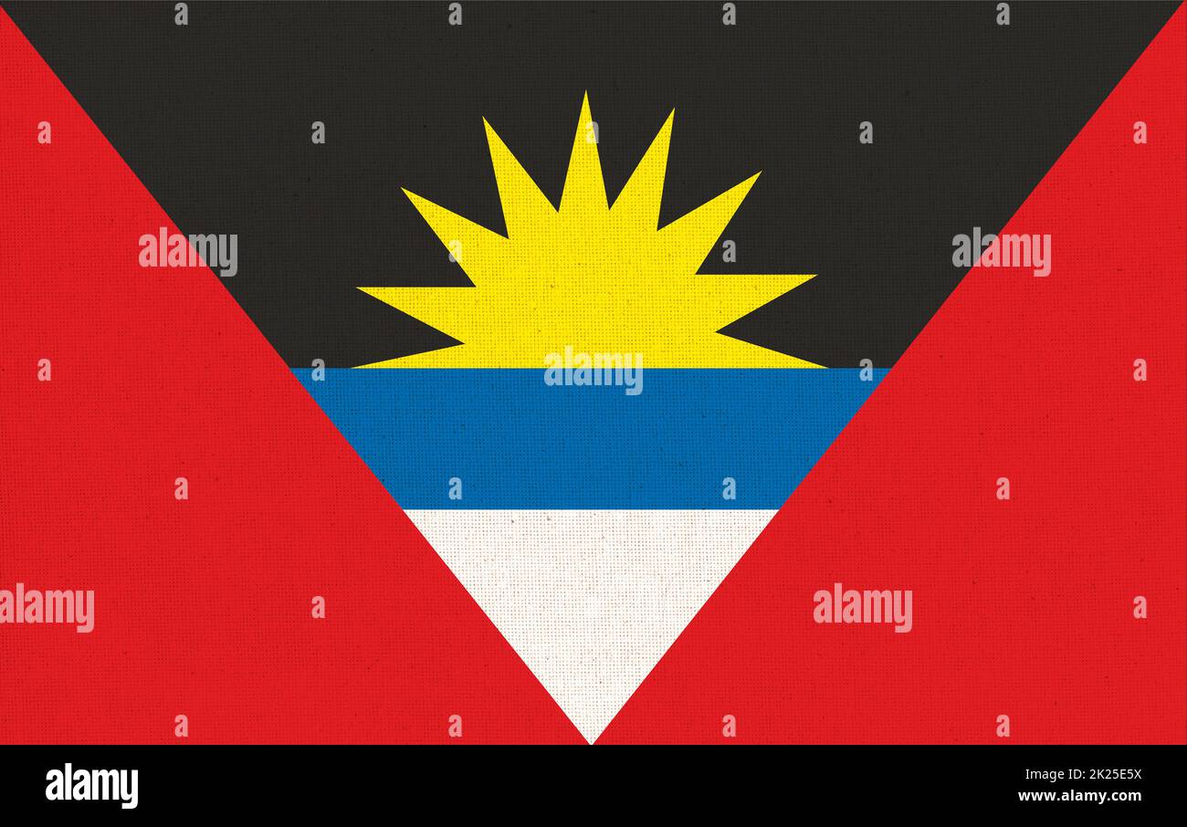 Antigua and Barbuda national flag on textured background Stock Photo ...