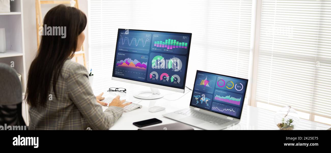 KPI Business Analytics Data Dashboard Stock Photo - Alamy