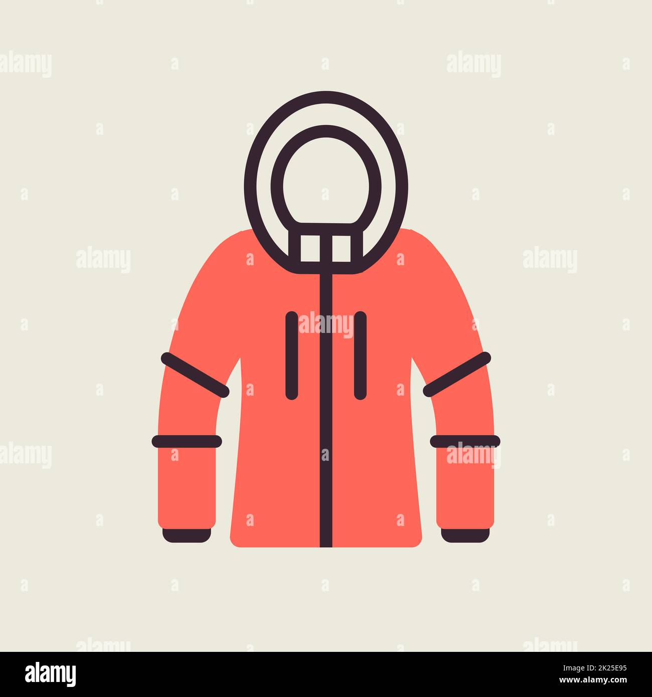 Warm jacket icon vector hi-res stock photography and images - Alamy