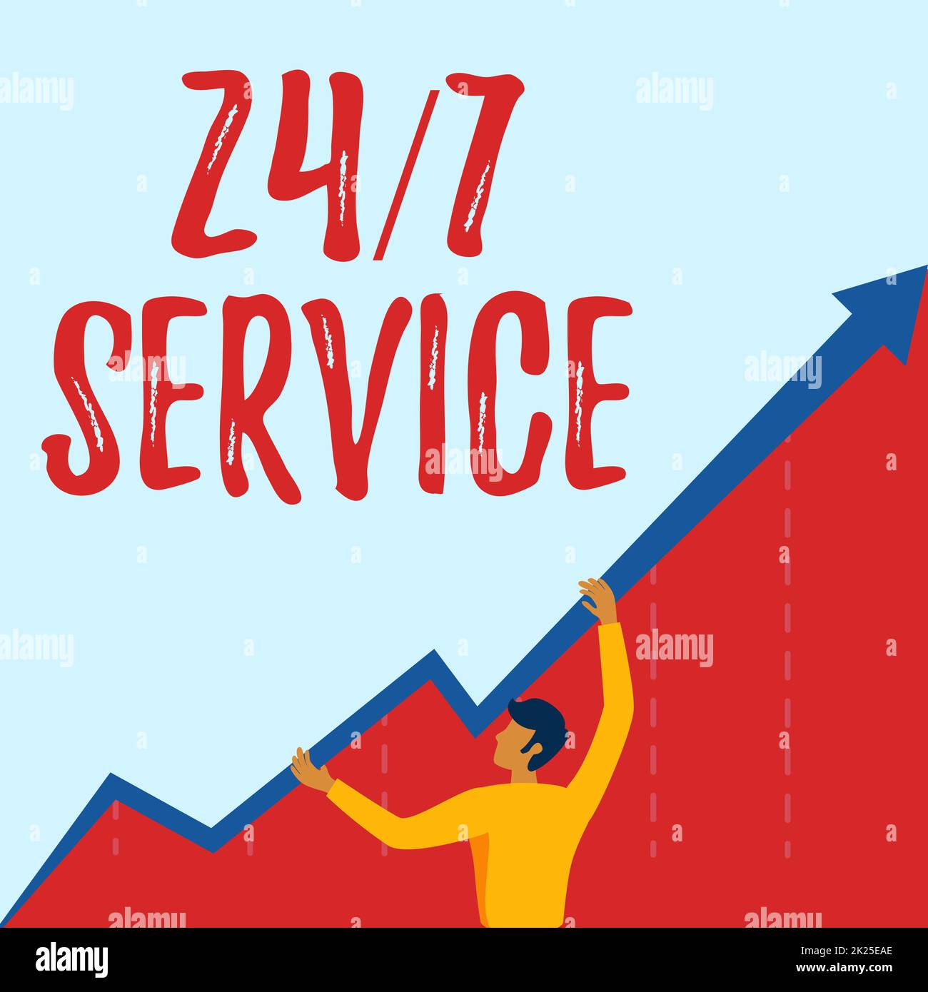 Writing displaying text 24 Or 7 Service. Business approach Always ...