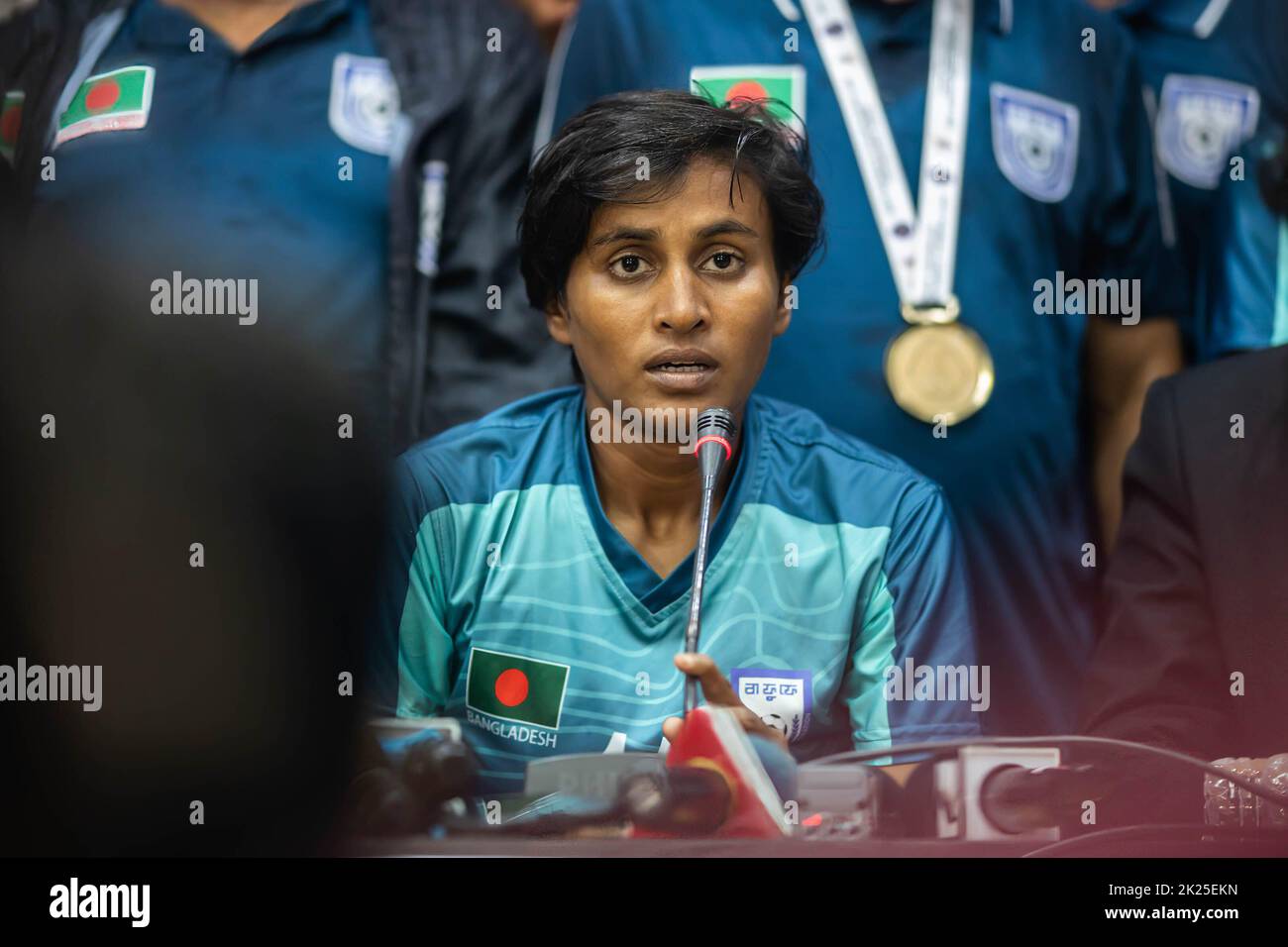 Dhaka, Bangladesh. 21st Sep, 2022. Bangladesh captain Sabina Khatun ...