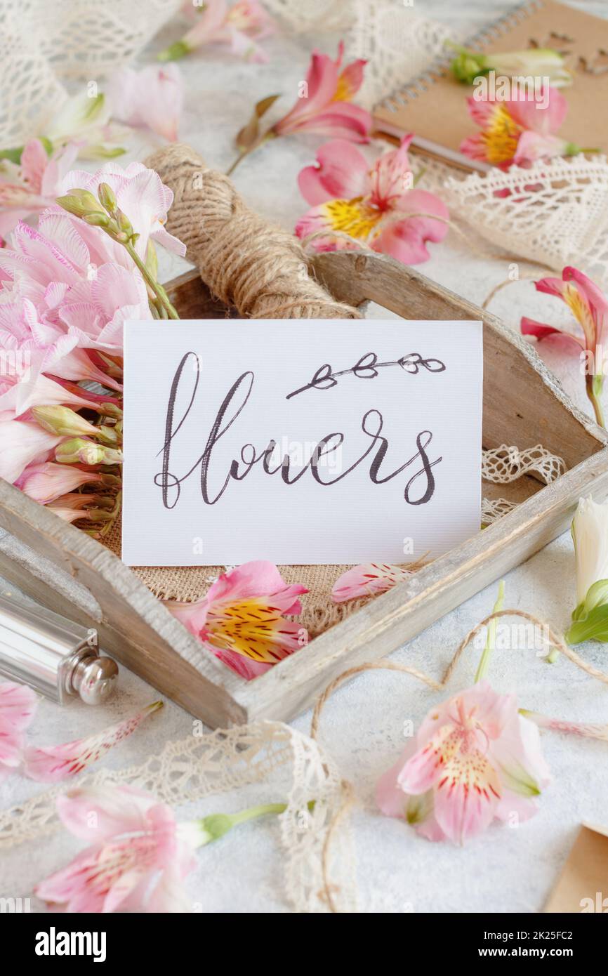 Close up wooden text hi-res stock photography and images - Alamy