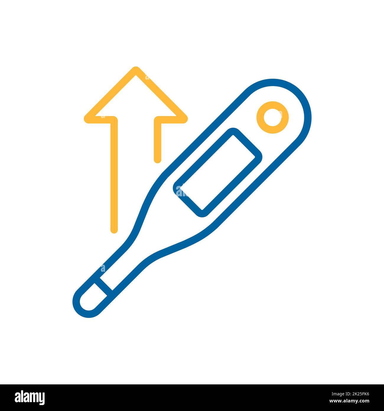 High body temperature icon Cut Out Stock Images & Pictures - Alamy