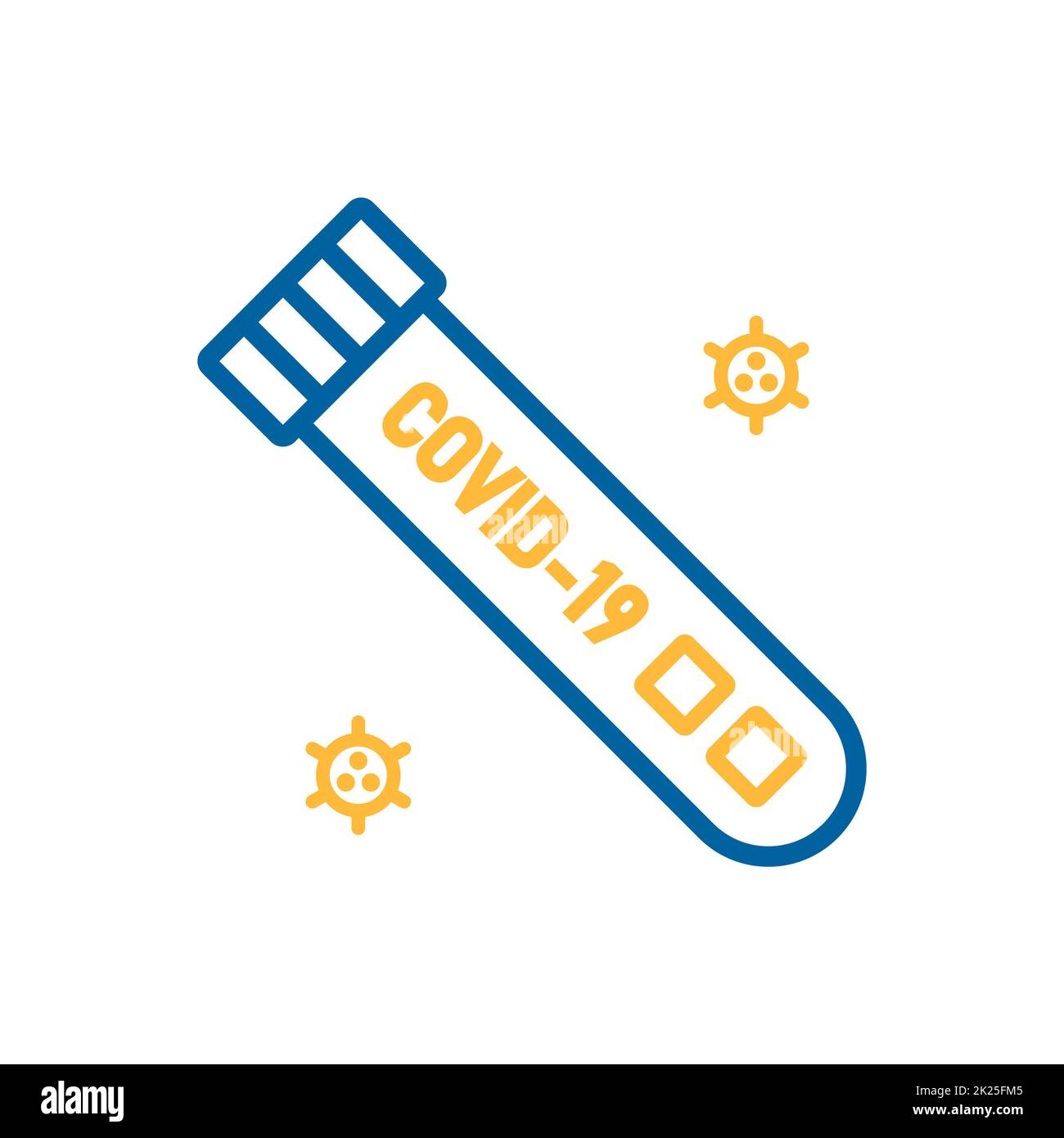 Virus test tube vector Cut Out Stock Images & Pictures - Alamy