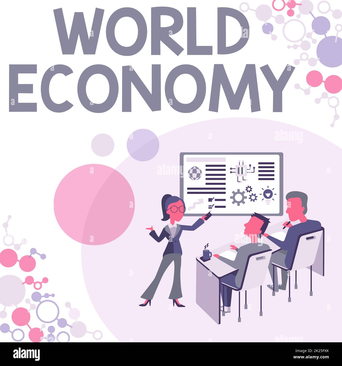 Conceptual caption World Economy. Business showcase Global Worldwide ...