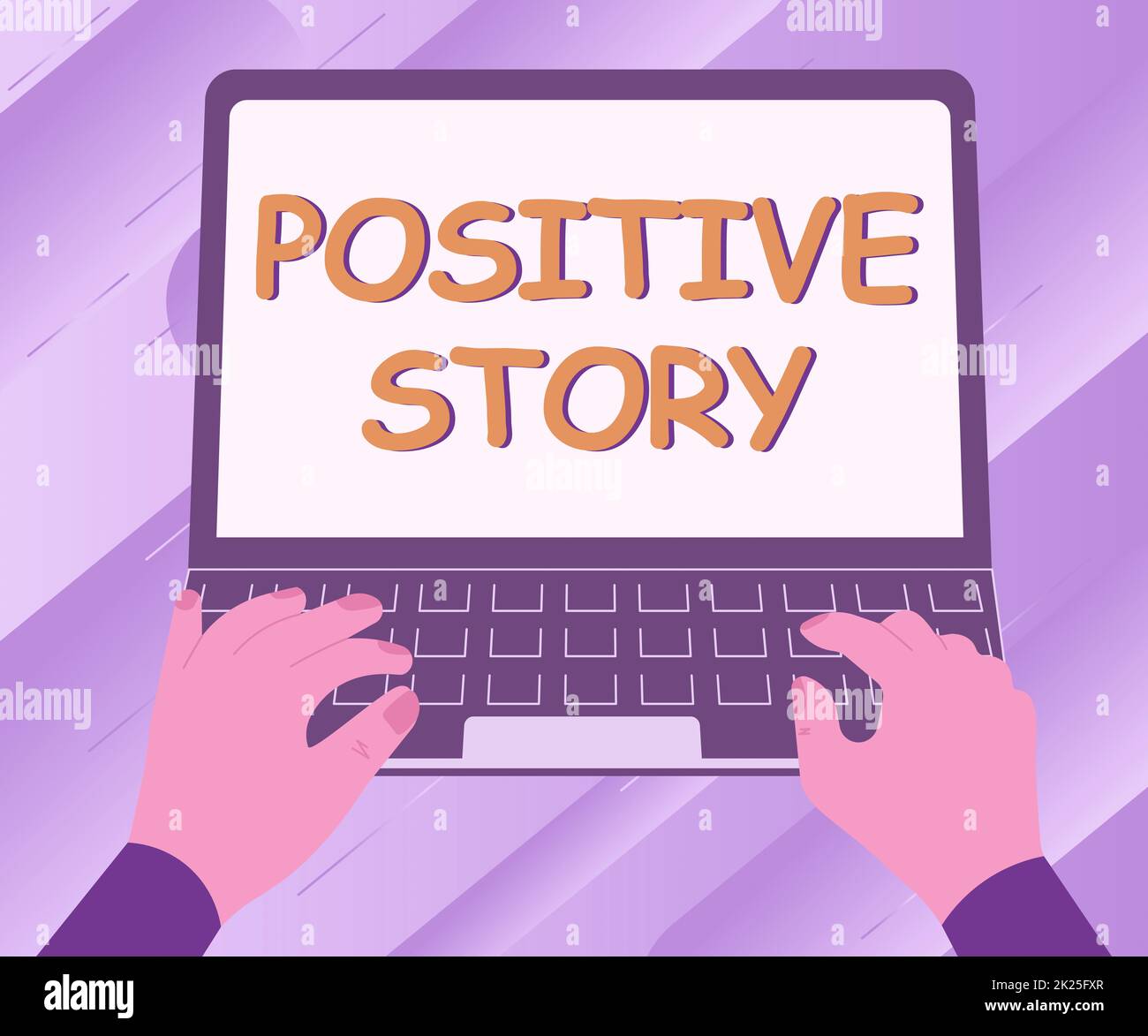 Text showing inspiration Positive Story. Business overview Meaningful ...