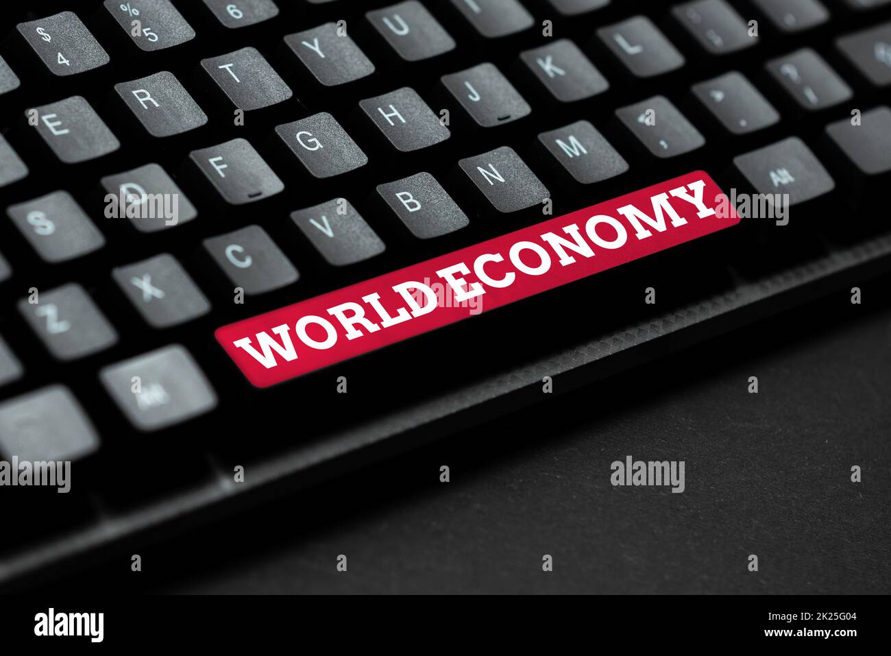 Hand writing sign World Economy. Internet Concept Global Worldwide ...