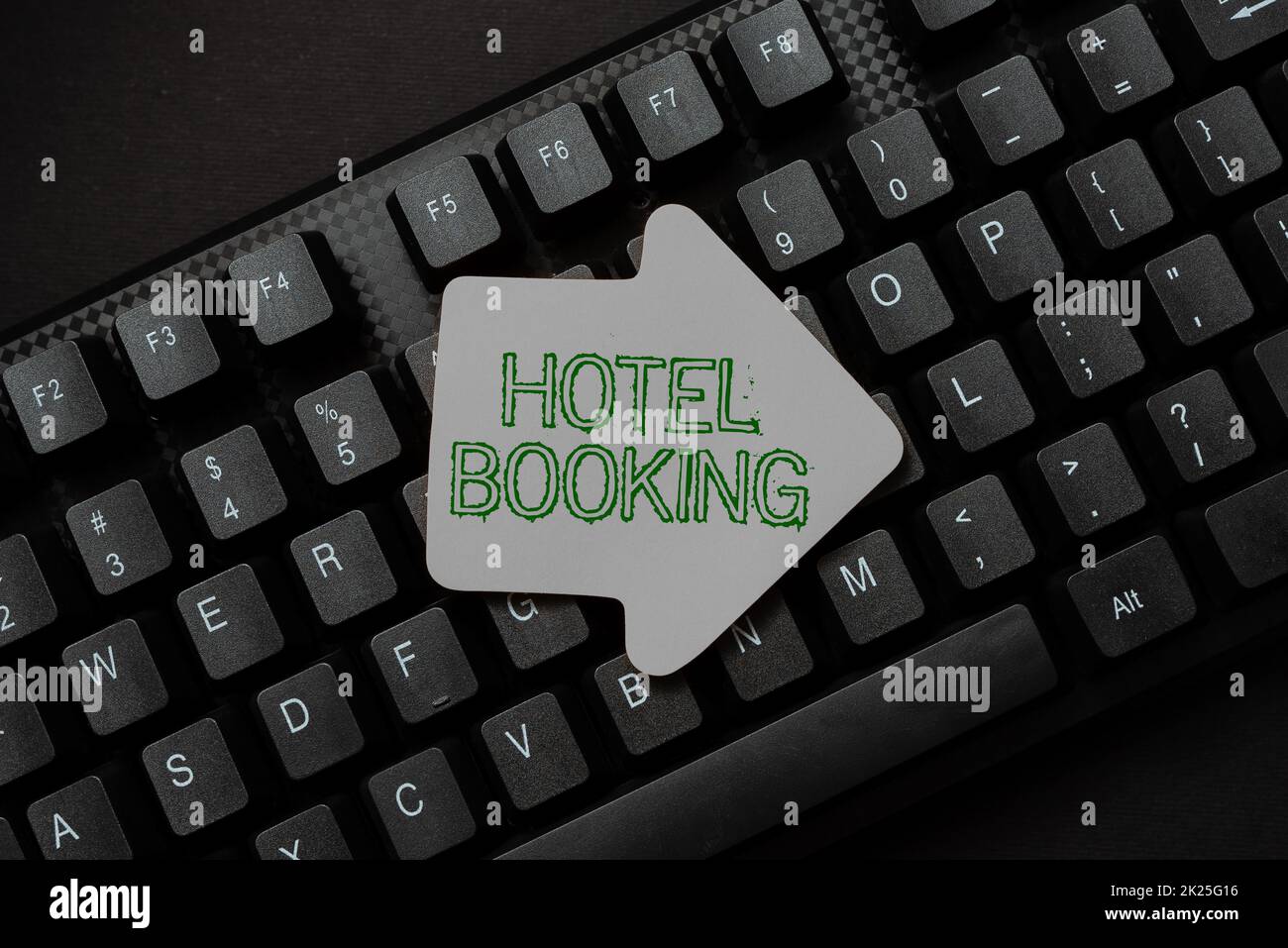 Sign displaying Hotel Booking. Concept meaning Online Reservations ...