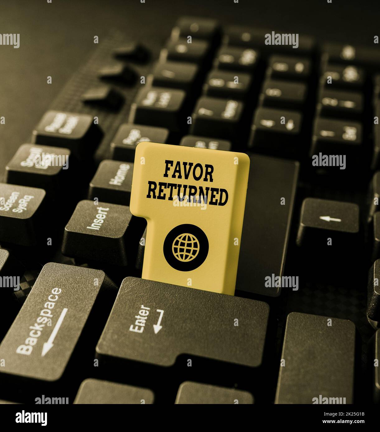 Handwriting text Favor Returned. Word Written on Good deed for someone ...