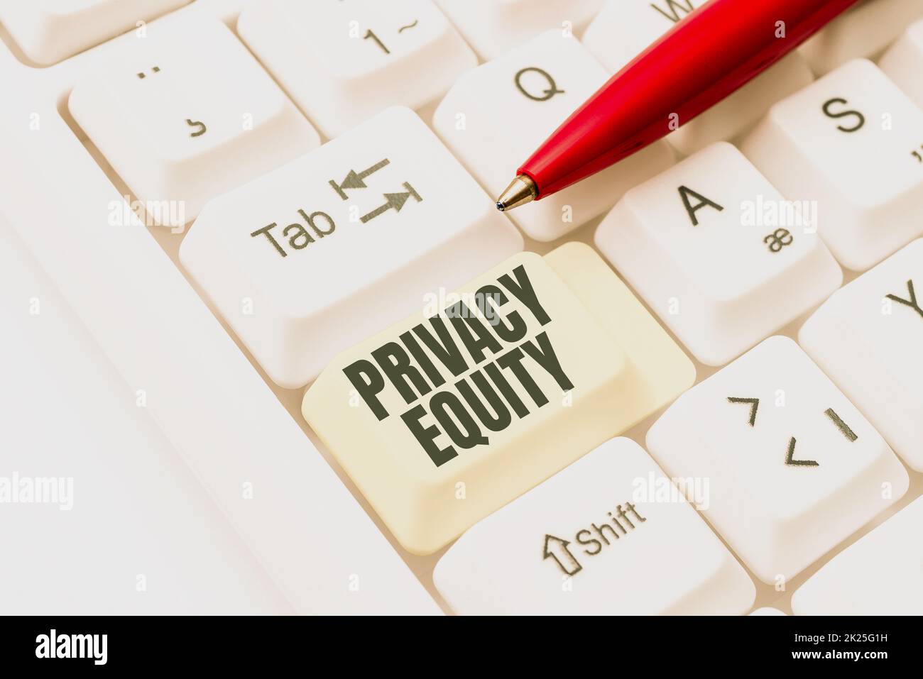 Hand writing sign Private Equity. Business showcase Capital that is not ...