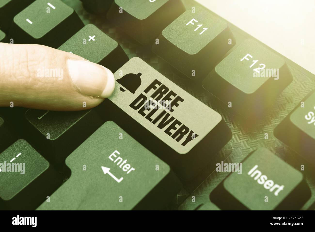 Inspiration showing sign Free Delivery. Business idea Shipping Package ...