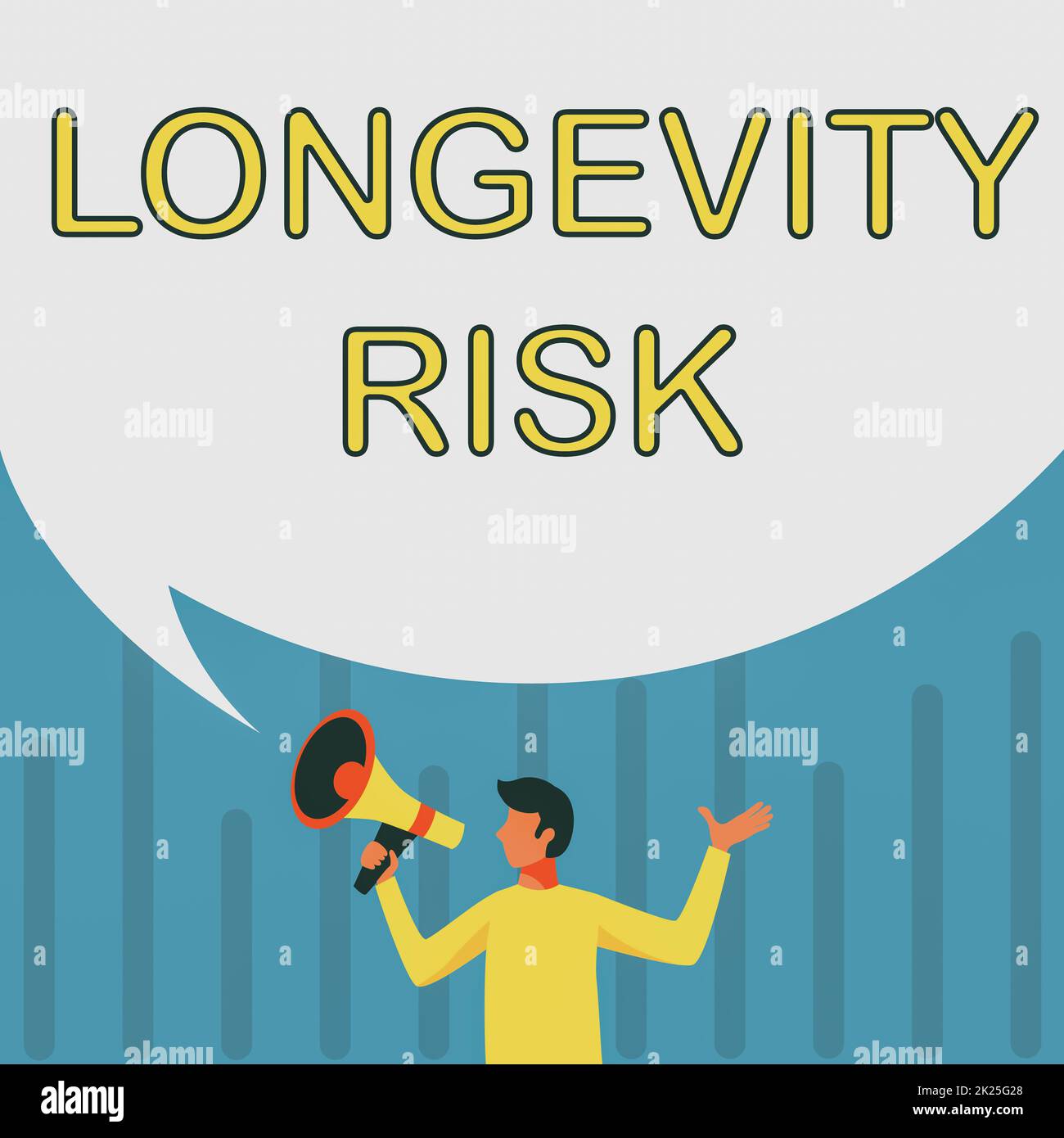 Text showing inspiration Longevity Risk. Word for Potential threat due ... Text showing inspiration Longevity Risk. Word for Potential threat due ...