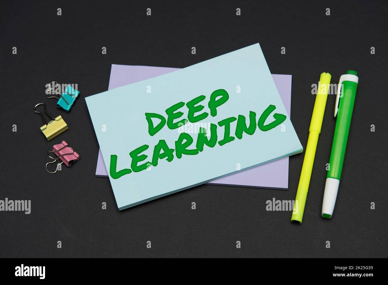 Text caption presenting Deep Learning. Concept meaning Hierarchical ... Text caption presenting Deep Learning. Concept meaning Hierarchical ...