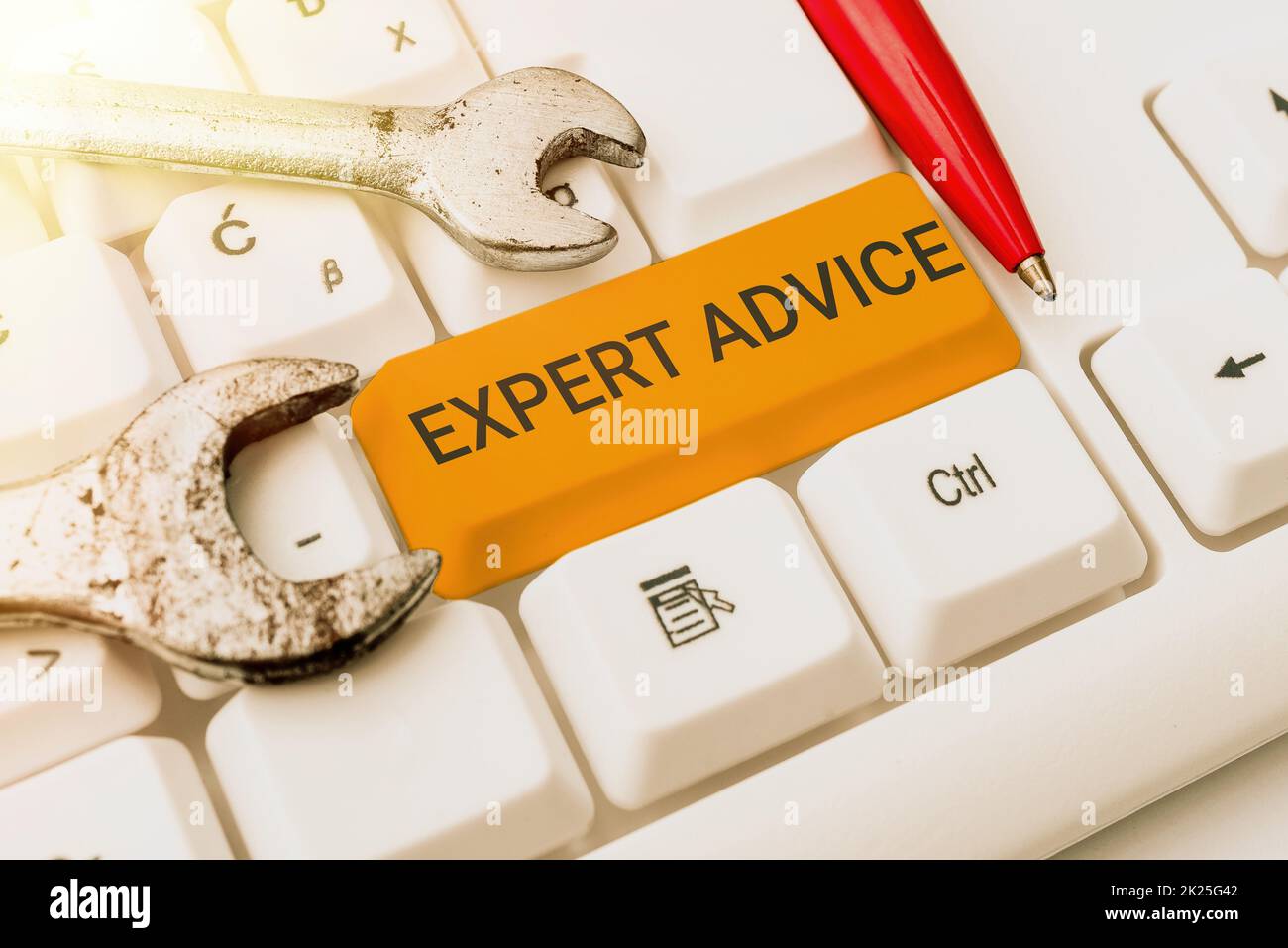 Adviser typing hi-res stock photography and images - Alamy