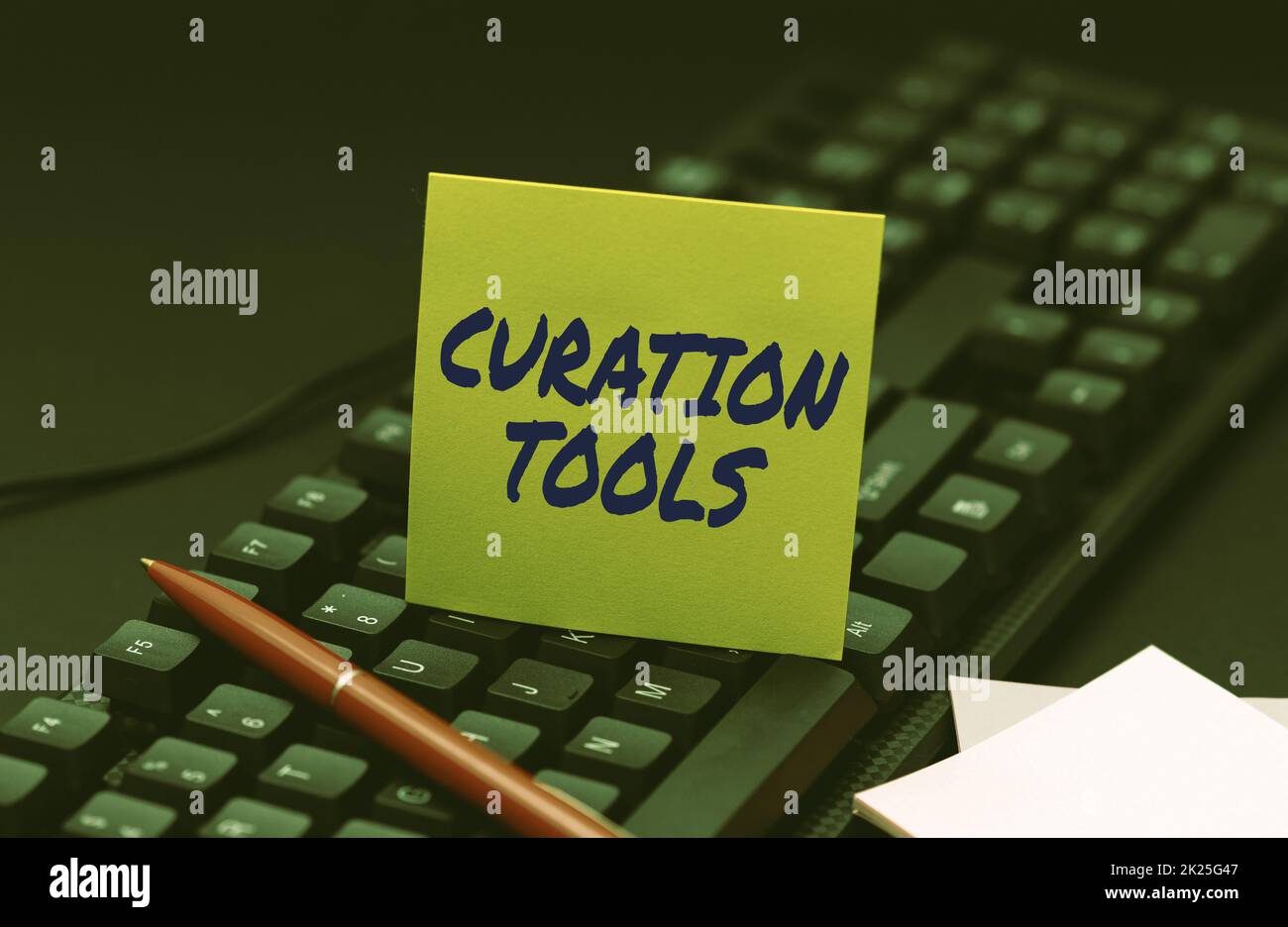 Conceptual display Curation Tools. Business approach Software used in ...
