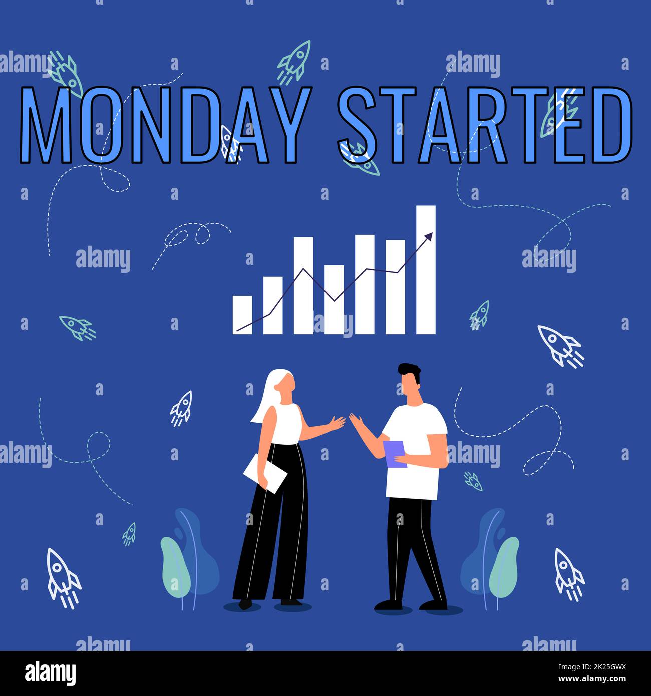 Conceptual caption Monday Started. Conceptual photo getting ready for new week Rest is over lets ...