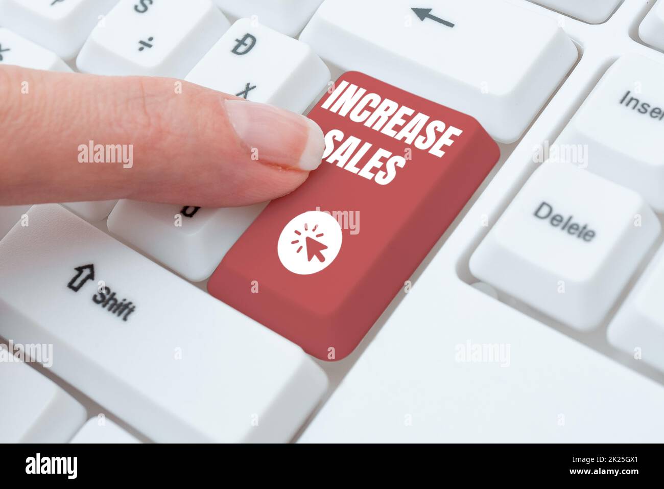 Hand writing sign Increase Sales. Business overview Boosting the ...