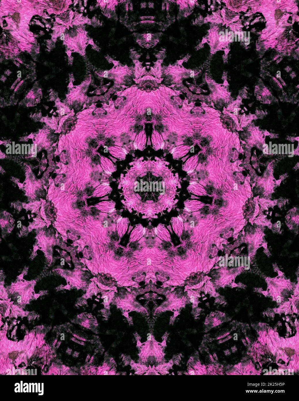 Abstract Background Pink and Black Kaleidoscope Background Stock Photo ...