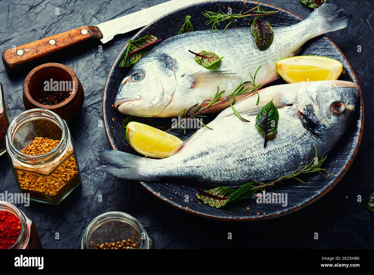 Fresh dorado fish Stock Photo - Alamy