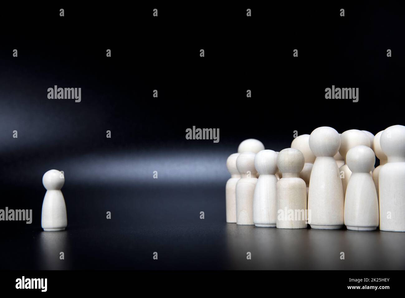 Uniqueness and independence. Dissidence. Stand out from crowd. Thought ...