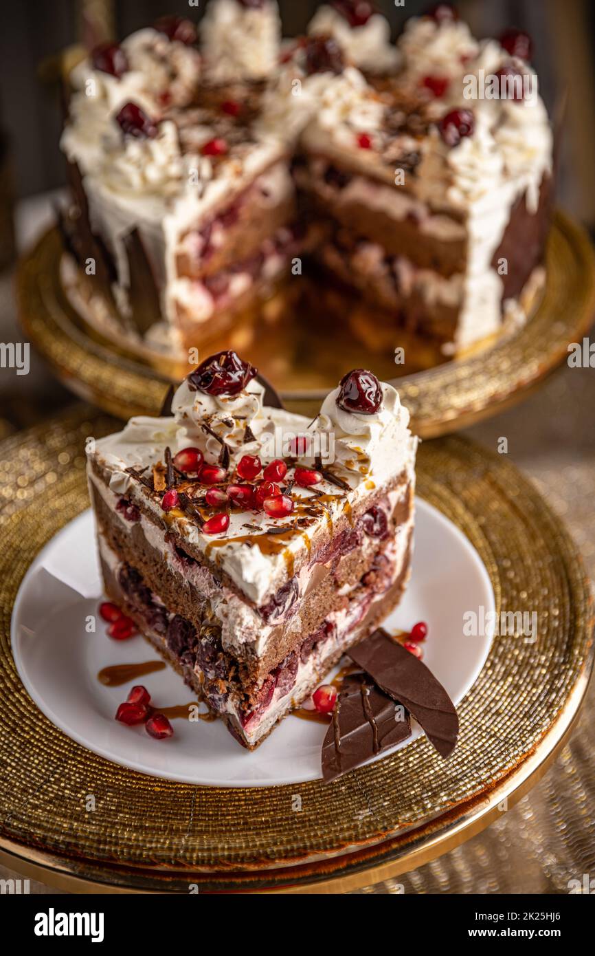 Black forest cake Stock Photo - Alamy