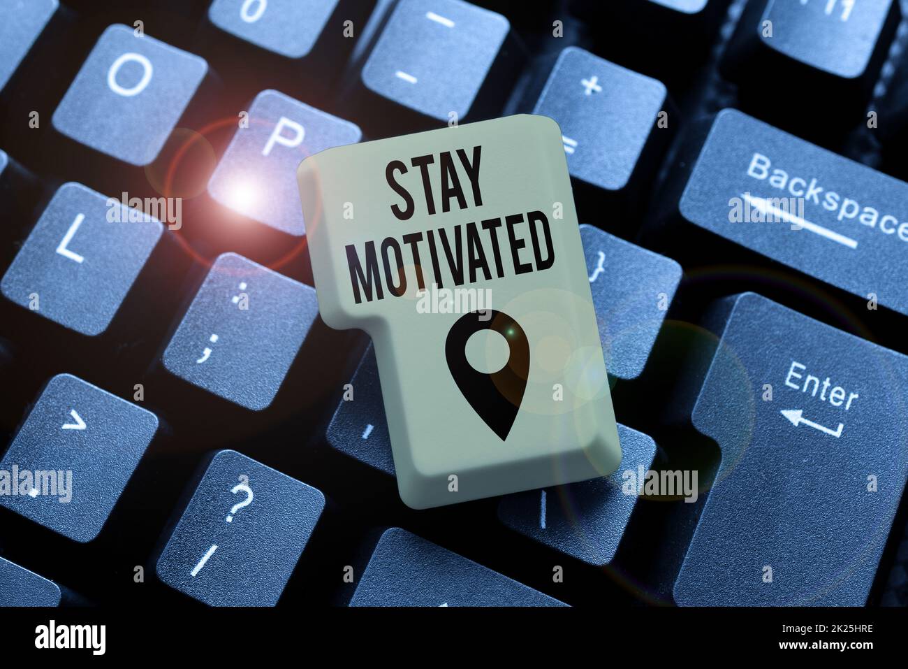 Handwriting text Stay Motivated. Business approach Reward yourself ...