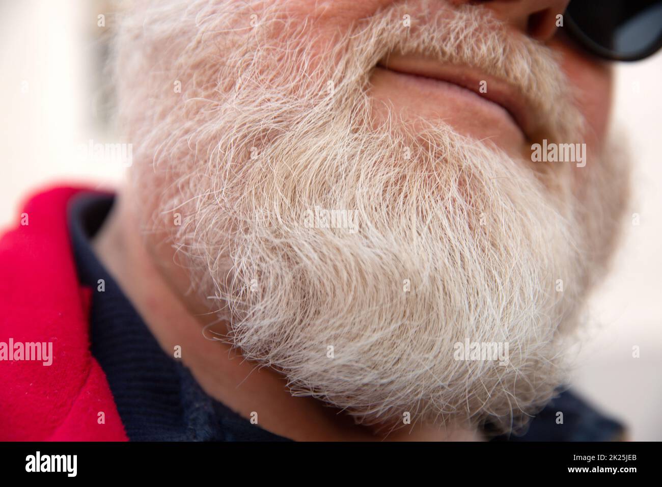White Beard in Detail Stock Photo - Alamy