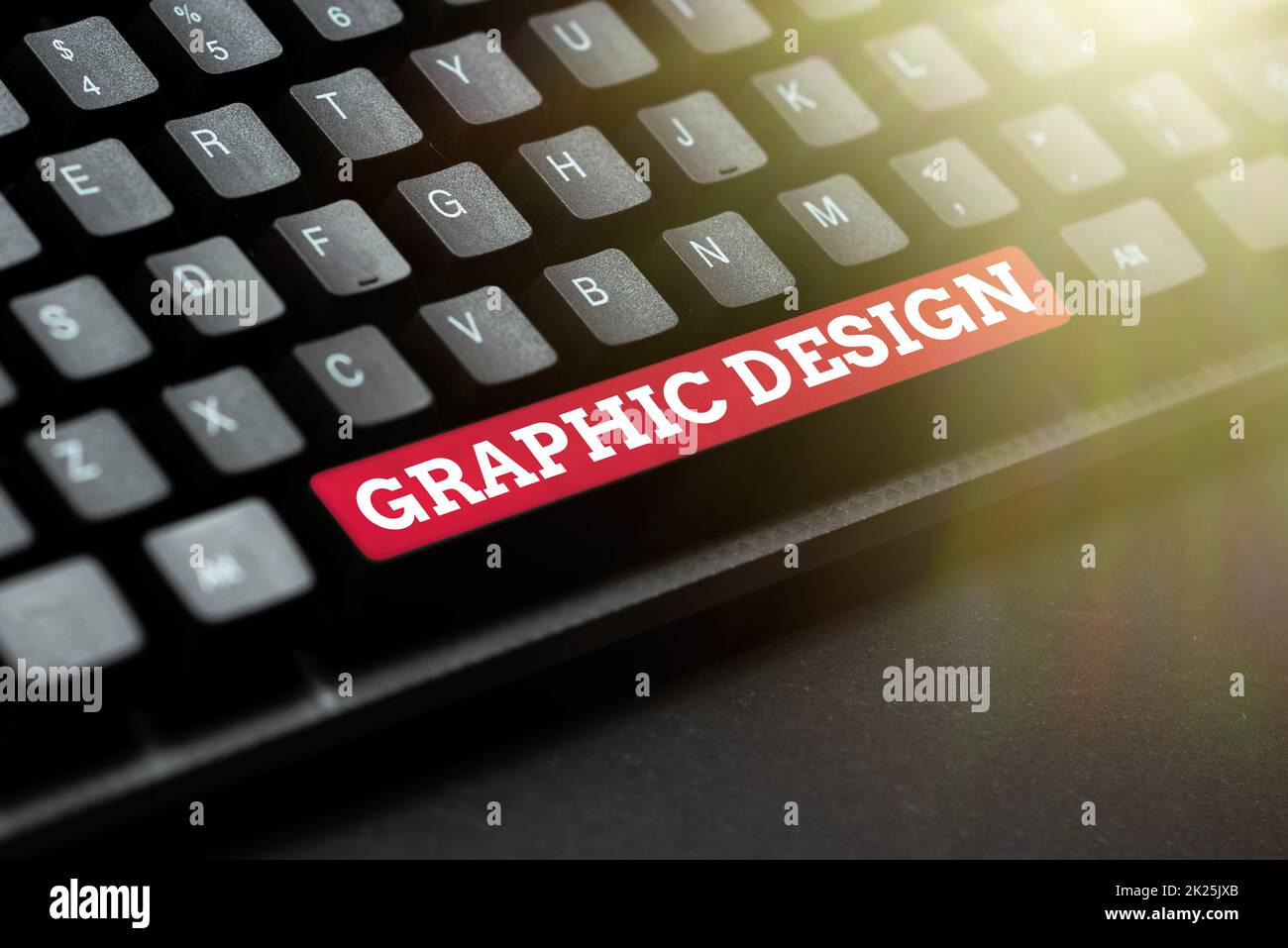 Sign displaying Graphic Design. Word for art or skill of combining text ...