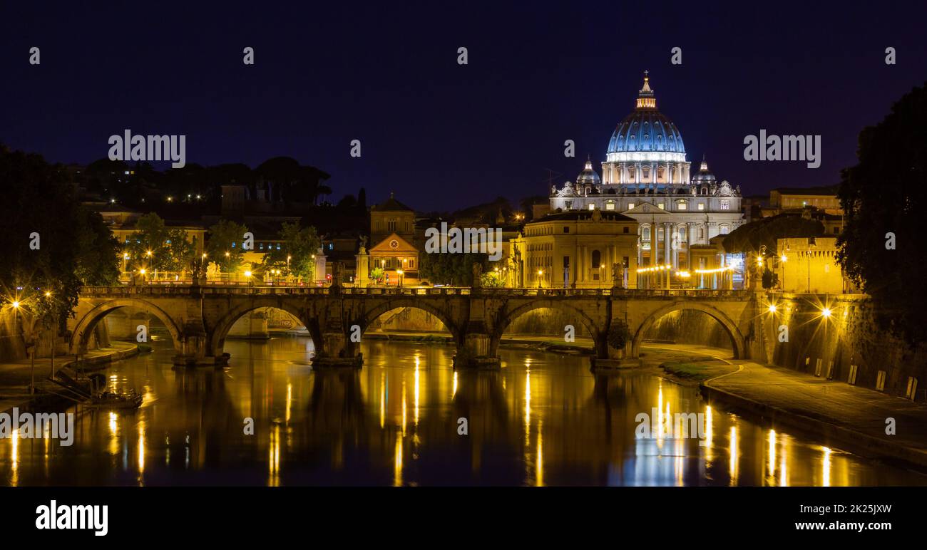 Rome at Night Stock Photo - Alamy