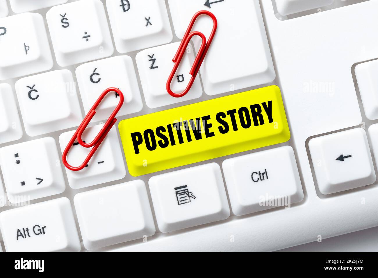 Text caption presenting Positive Story. Conceptual photo Meaningful and ...