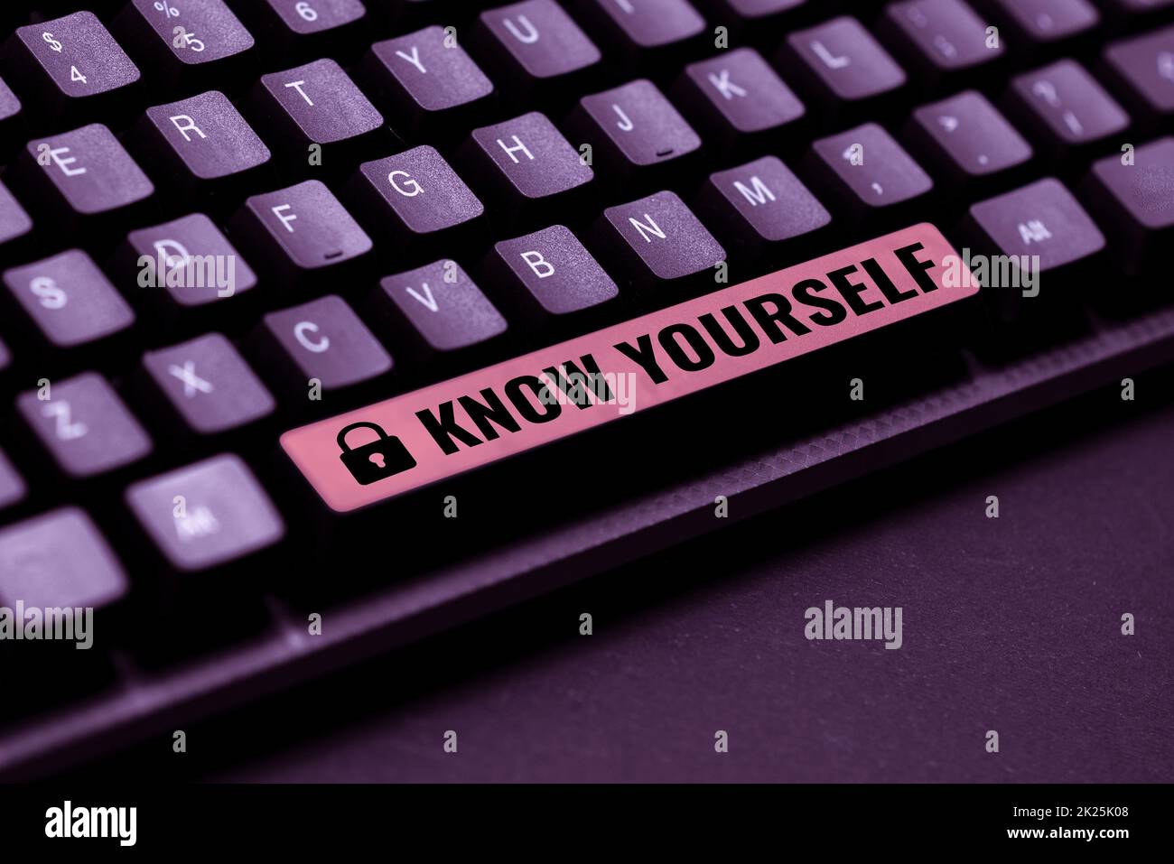 Sign displaying Know Yourself. Internet Concept Find You Understanding ...
