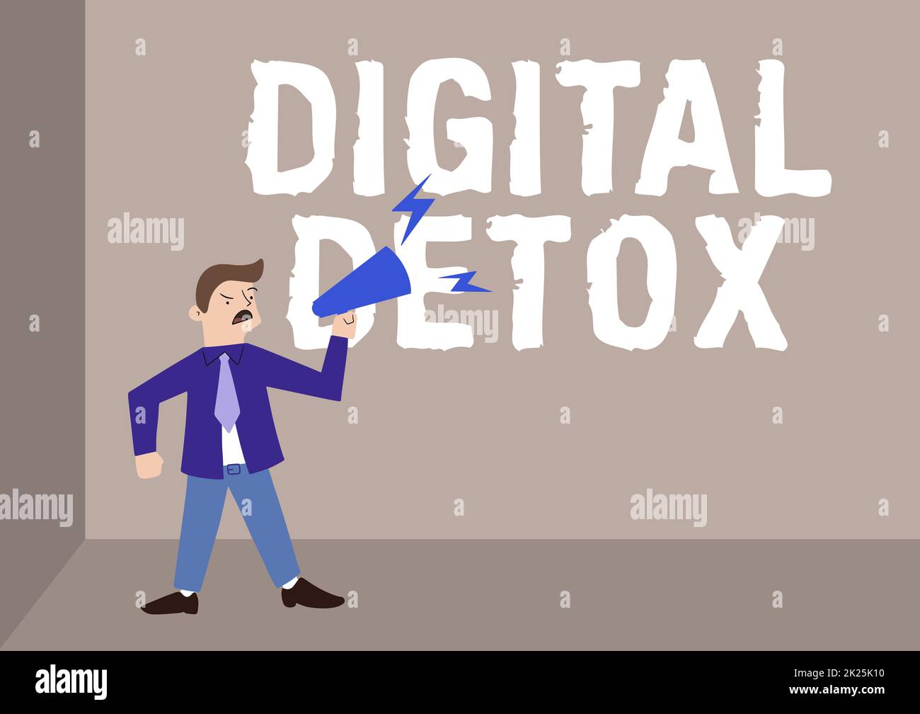 Conceptual display Digital Detox. Word for Free of Electronic Devices ...