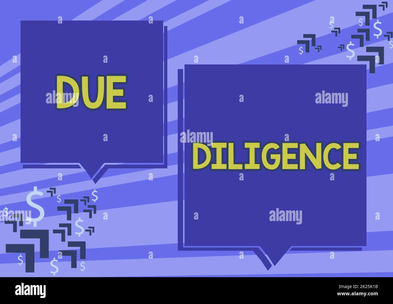 Text caption presenting Due Diligence. Word for Comprehensive Appraisal ...