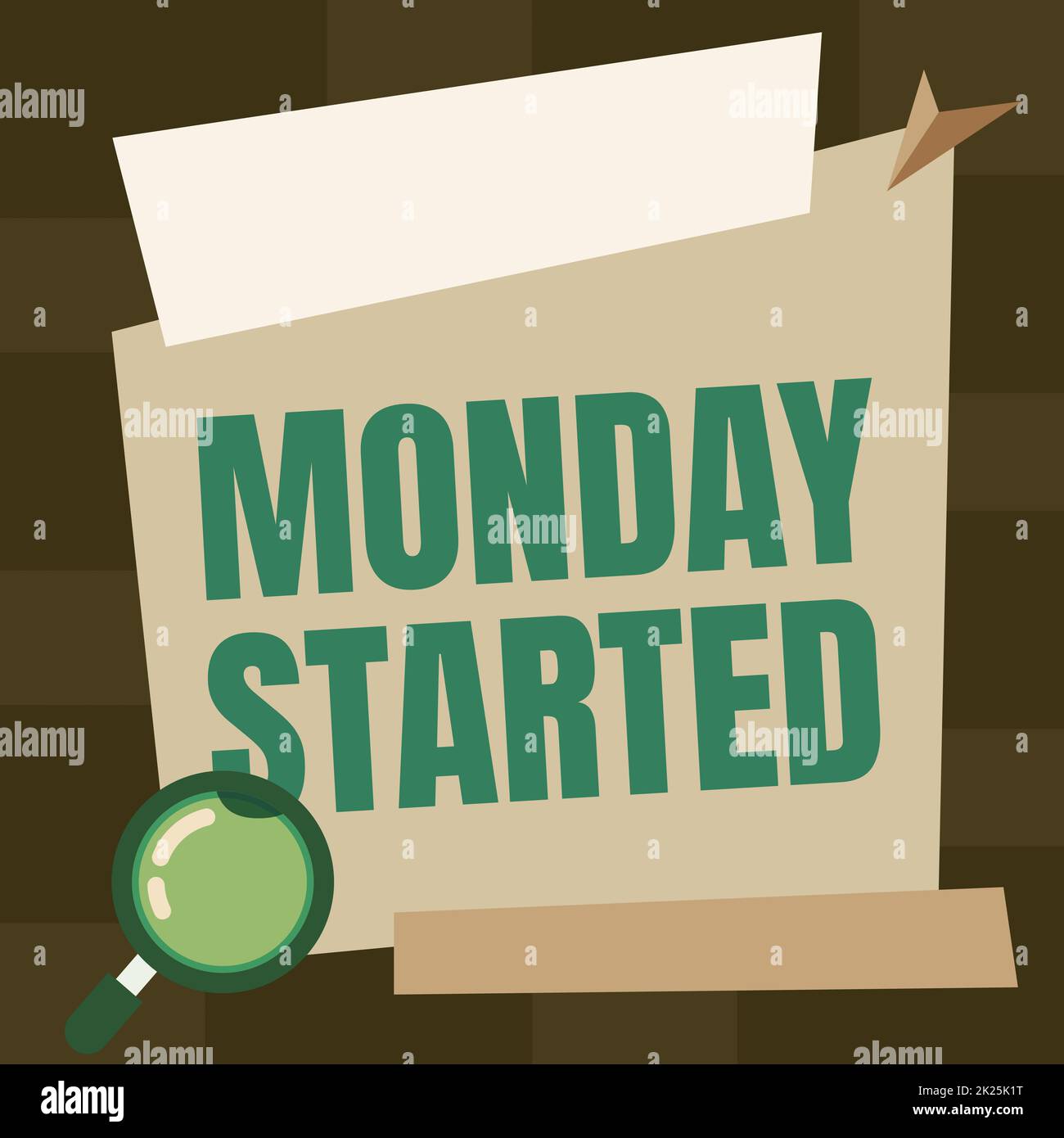 Conceptual caption Monday Started. Conceptual photo getting ready for ...