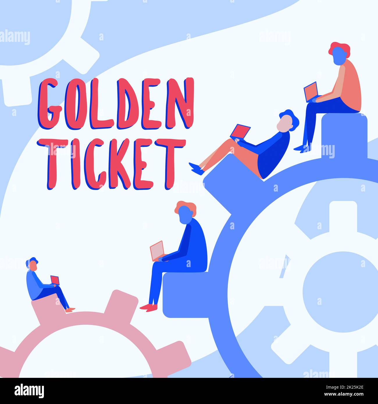 Conceptual caption Golden Ticket. Business overview Rain Check Access ...