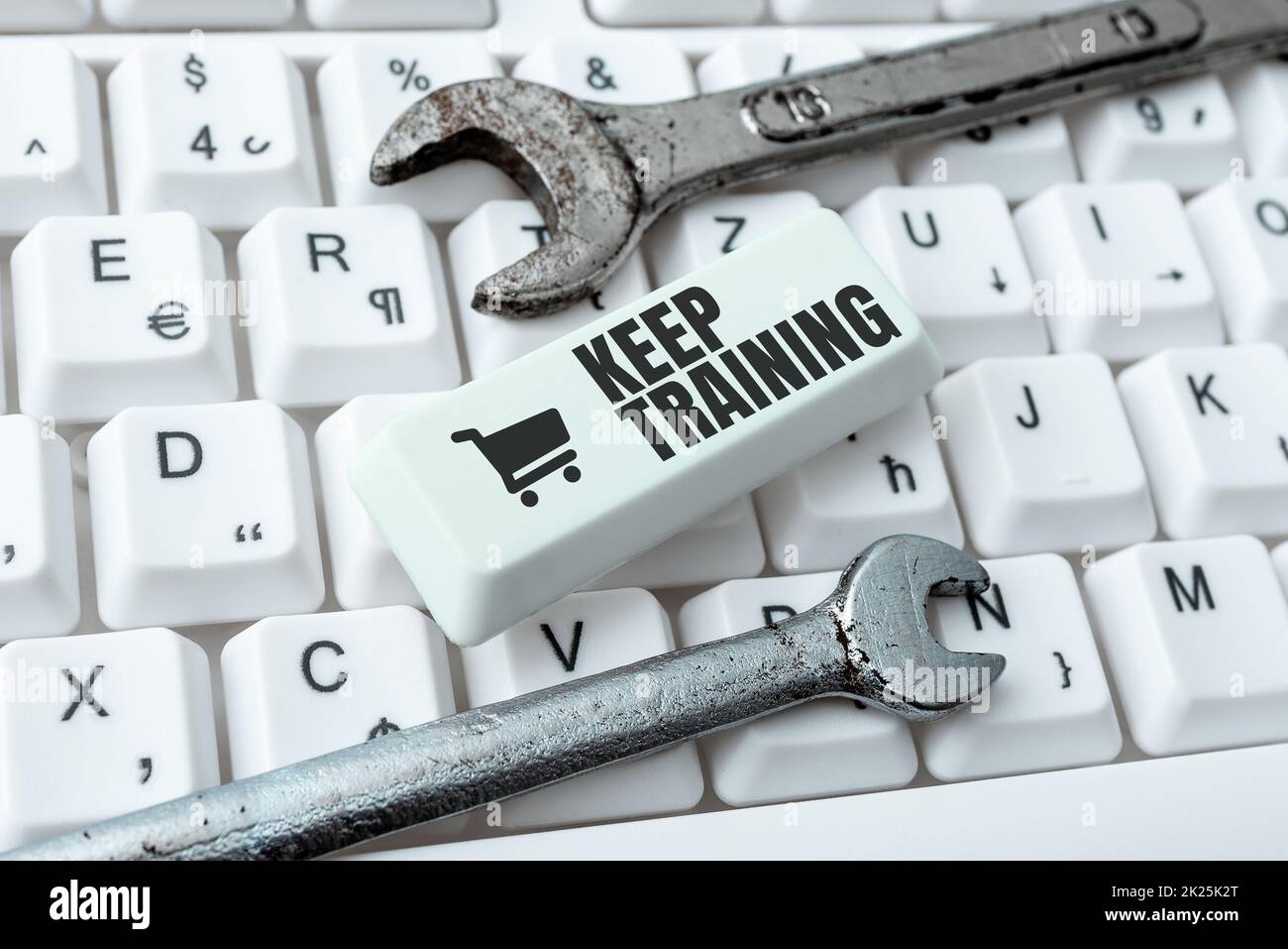 Training typing hi-res stock photography and images - Alamy