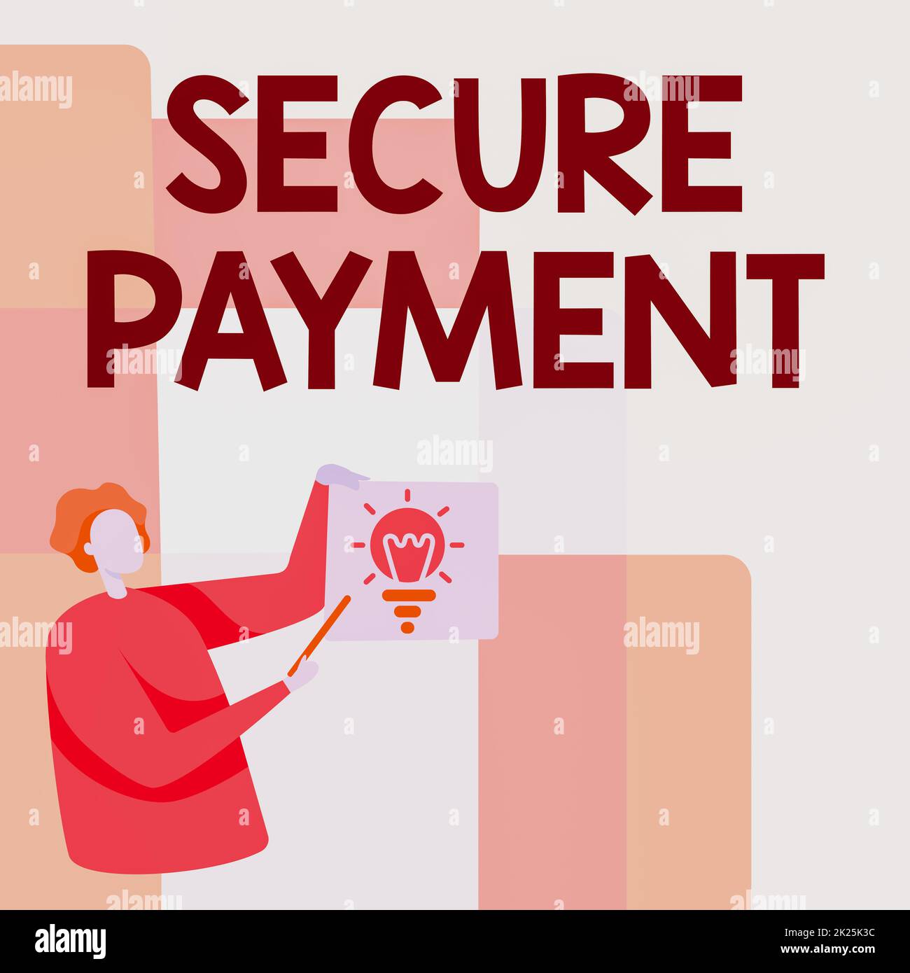 Sign displaying Secure Payment. Business idea Security of Payment ...