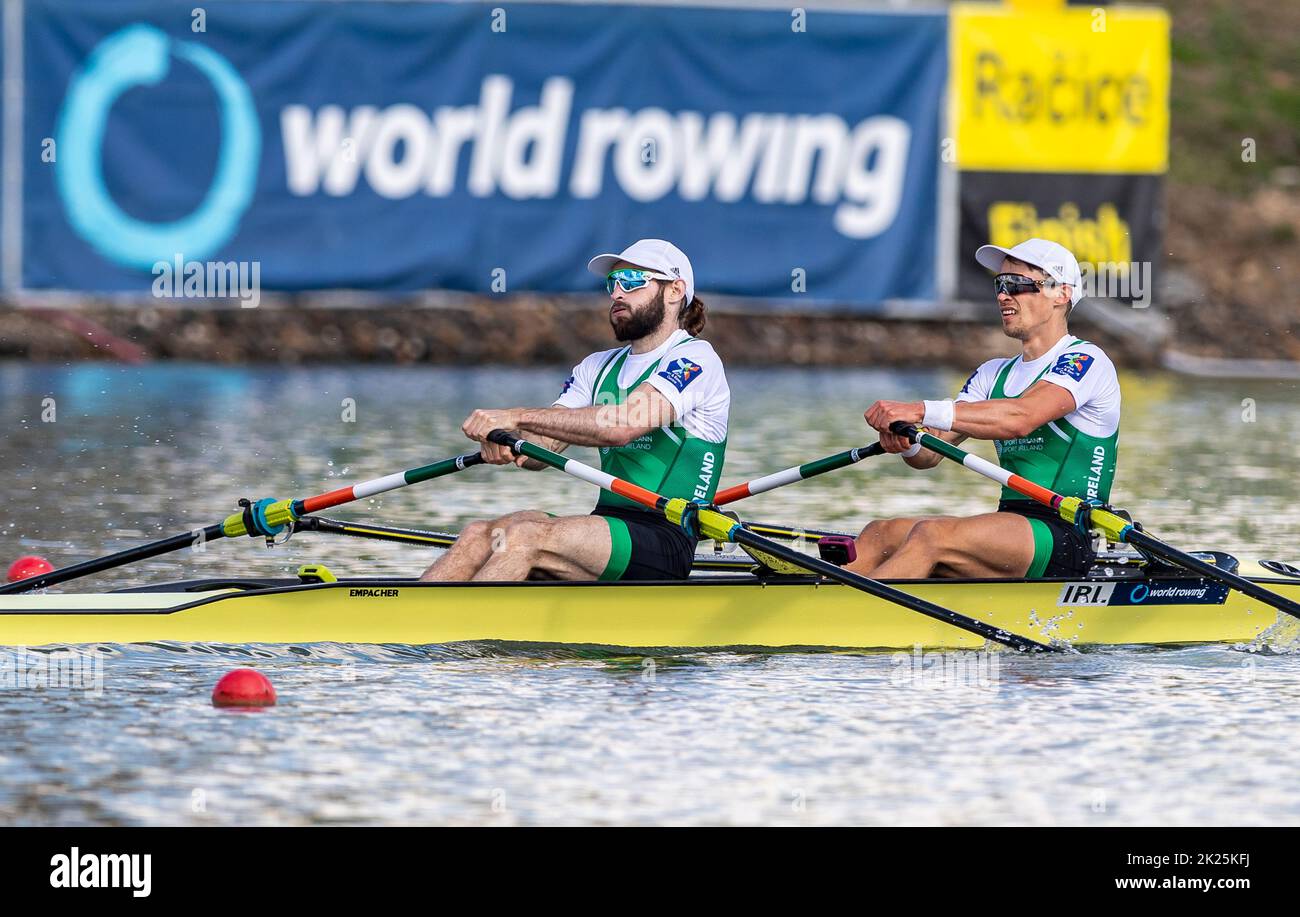 Racice, Czech Republic. 22nd Sep, 2022. Fintan McCarthy, Paul O'donovan ...