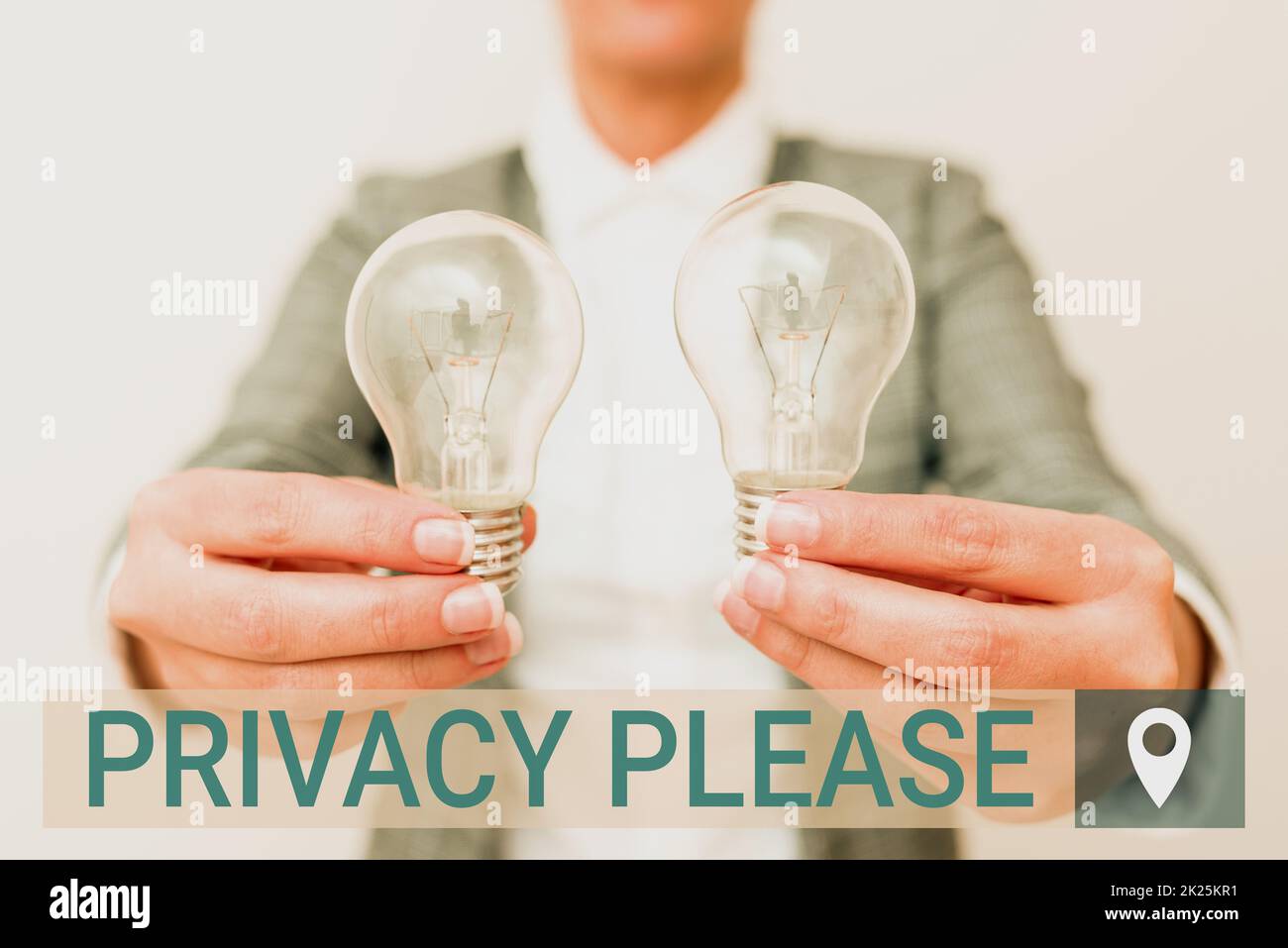 Hand writing sign Privacy Please. Business overview asking someone to ...