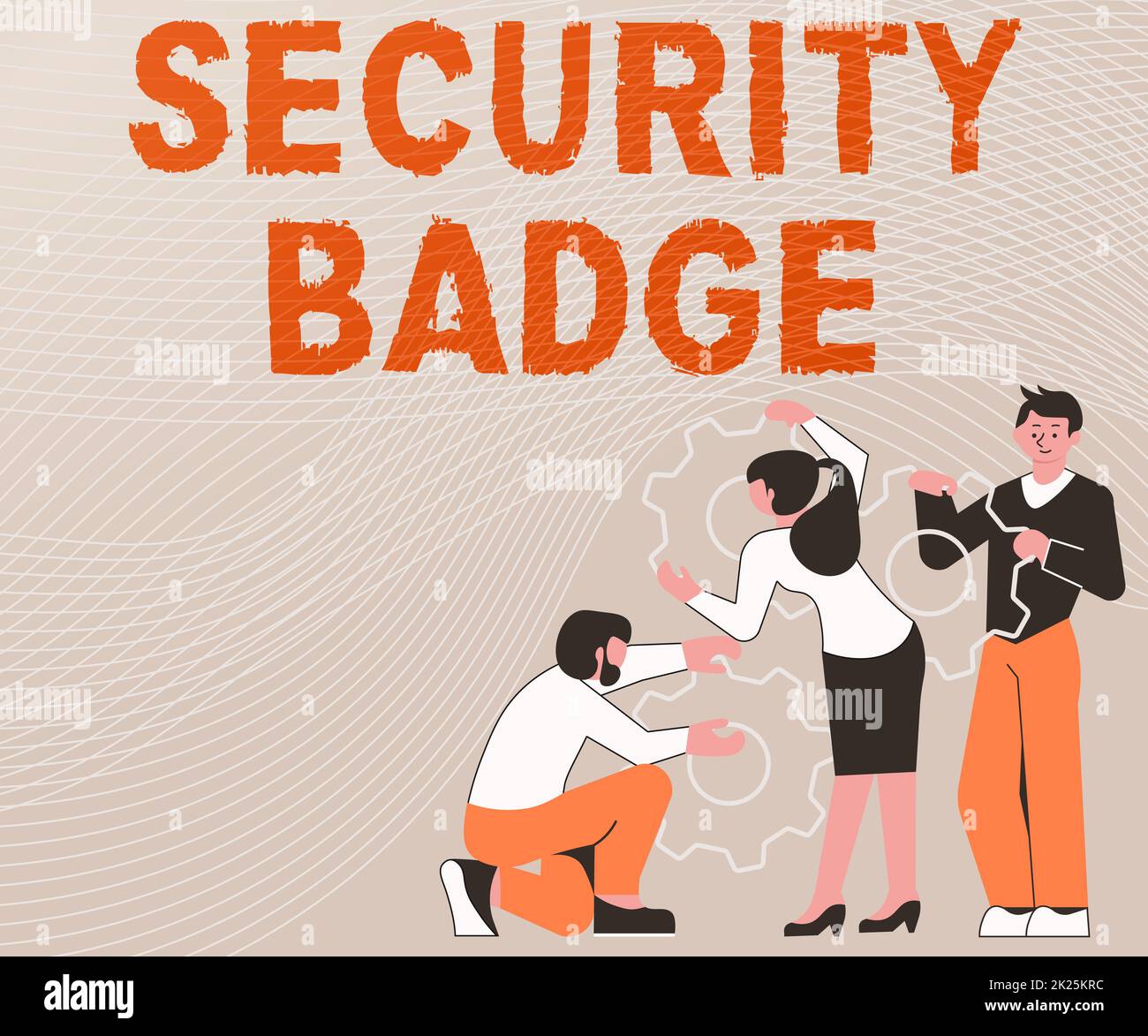 Text sign showing Security Badge. Conceptual photo Credential used to ...