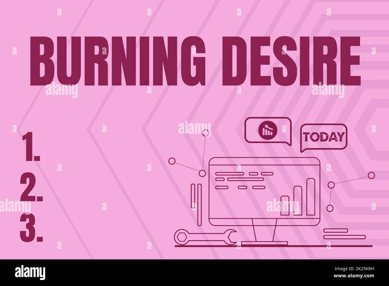 Sign displaying Burning Desire. Business idea Extremely interested in ...