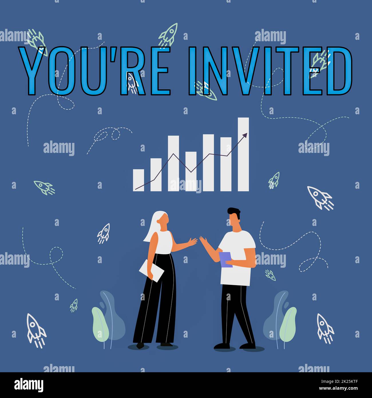 Text showing inspiration You Re Invited. Conceptual photo Please join ...