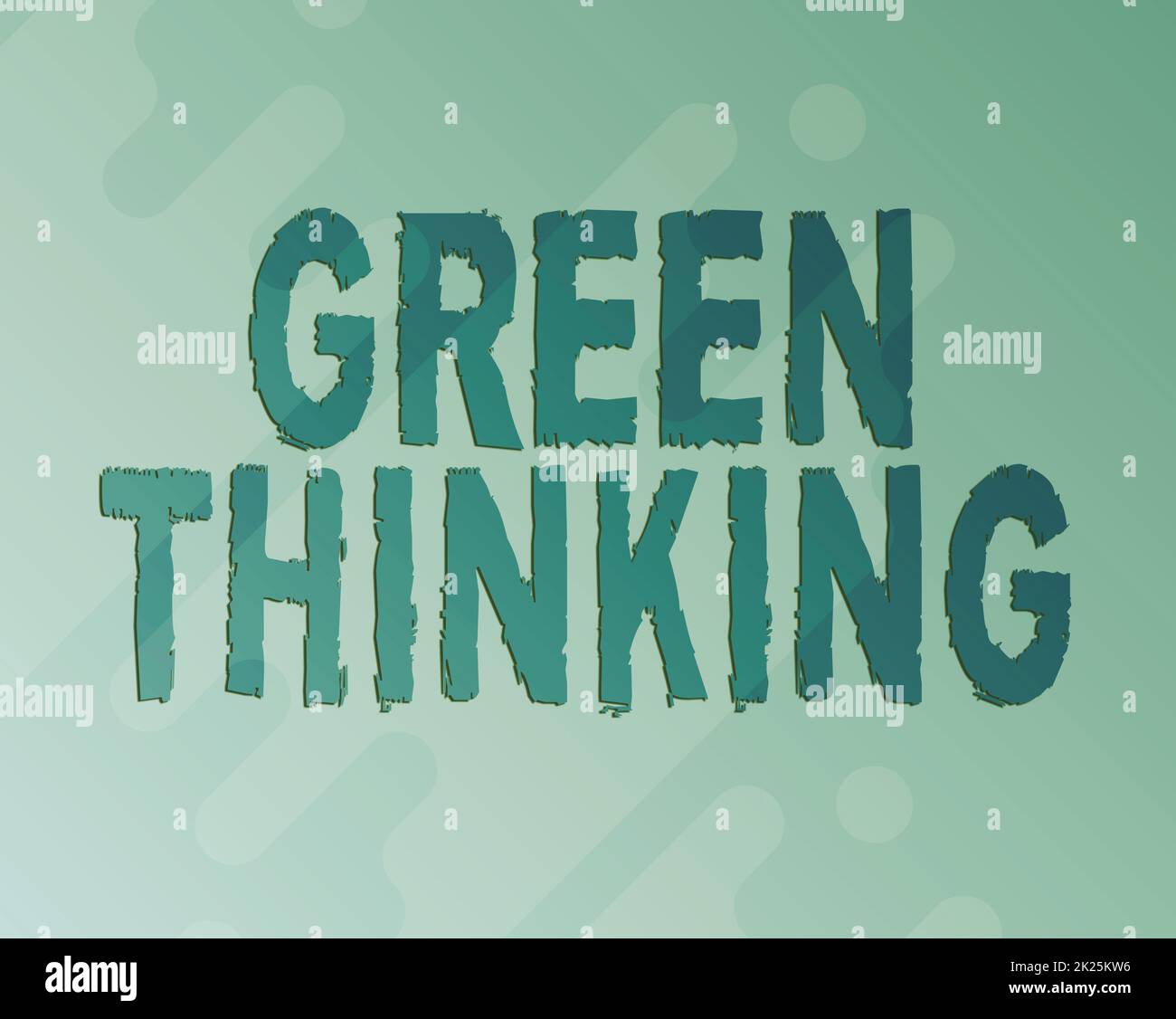 Hand writing sign Green Thinking. Business idea Taking ction to make ...