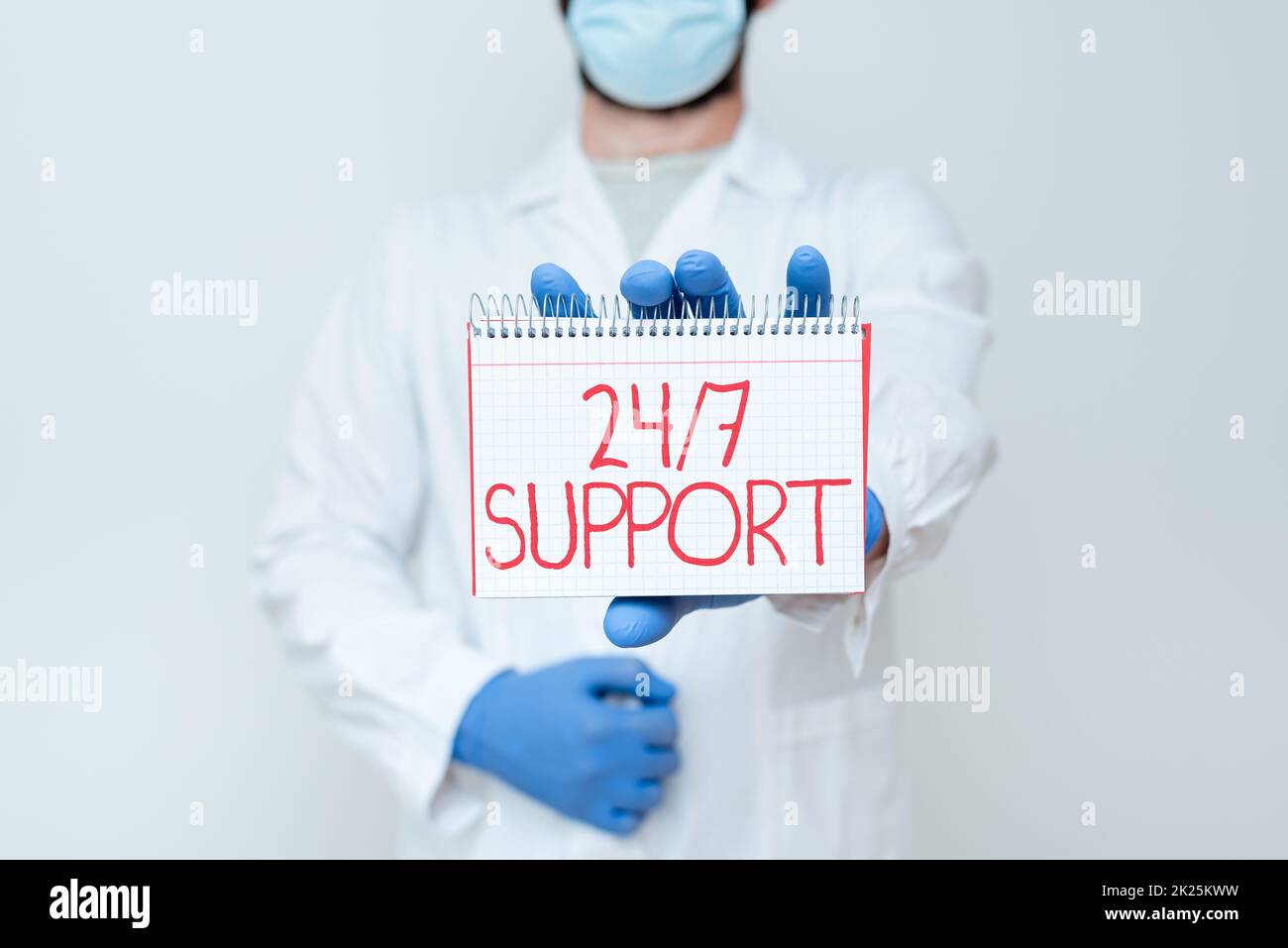 Text sign showing 24 Or 7 Support. Business concept Giving assistance ...